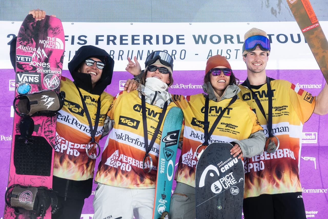 Ben Richards a Astrid Cheylus čarovali na Freeride World Tour 2024 ve Fiebe