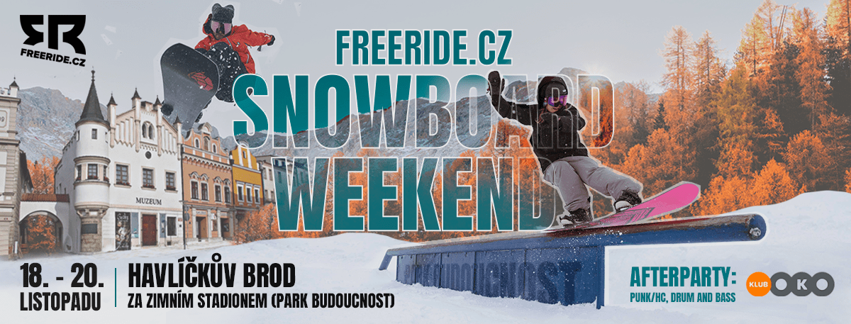 Freeride.cz Snowboard Weekend proběhne již za 14 dní!
